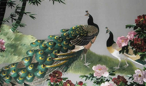 Photo, Image & Picture of Suzhou Embroidery Peacock